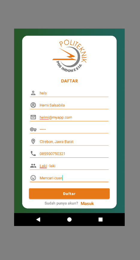 GitHub - HelmiSalsabila9/Mobile_Programming: Membuat Login & Register menggunakan SharedPreference