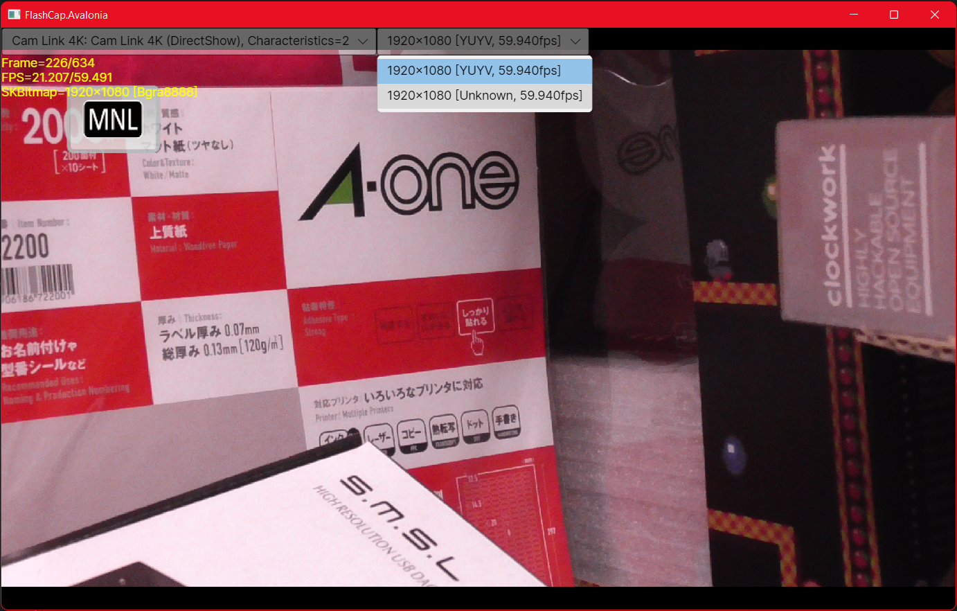 Missing Camera Characteristics · Issue #52 · kekyo/FlashCap · GitHub