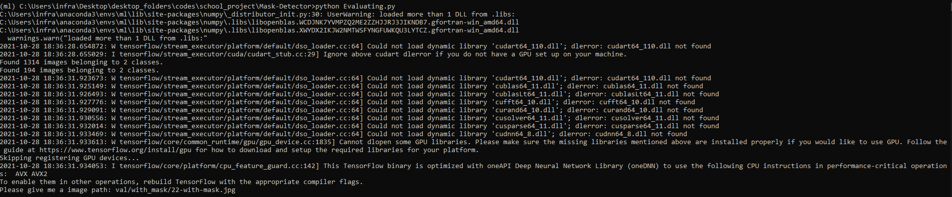 GitHub - Da4kek/Mask-Detector: A neural network model that can predict ...