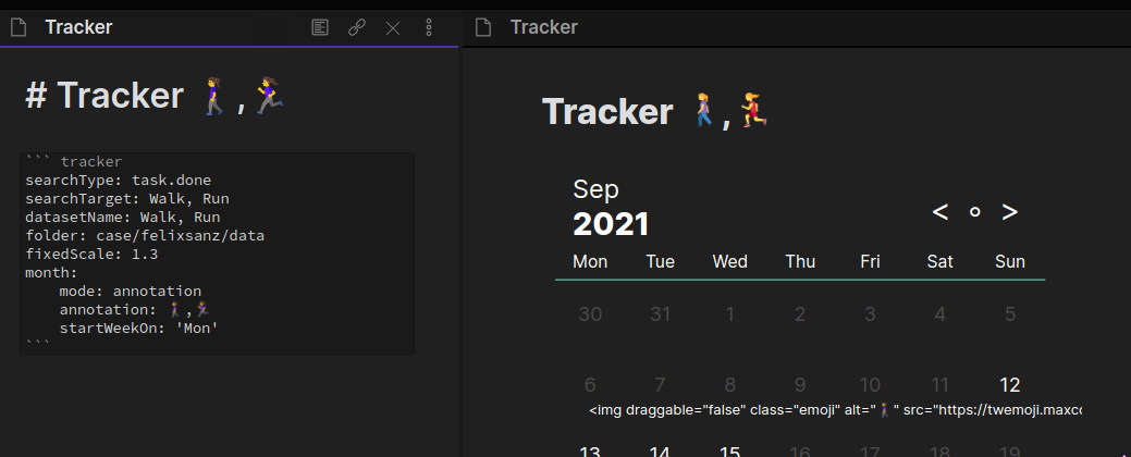 Annotations are broken · Issue #72 · pyrochlore/obsidian-tracker · GitHub