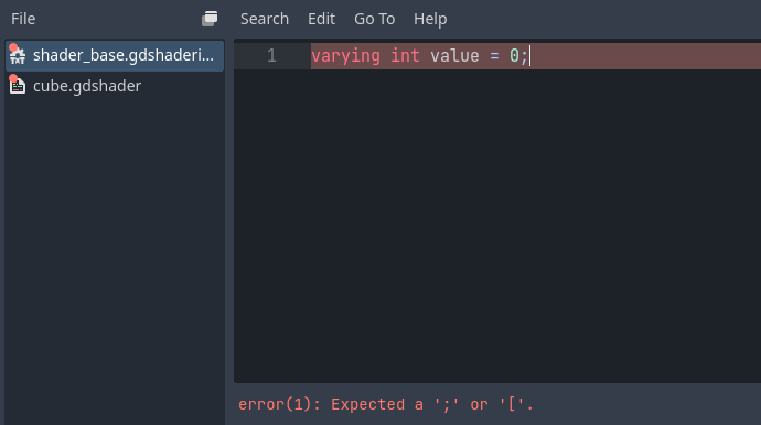 Varying with default value in ShaderInclude trigger error · Issue #79240 · godotengine/godot ...