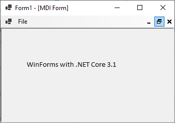 Icons of maximized MDI Form are not displayed in .NET 5.0 · Issue #4460 ...