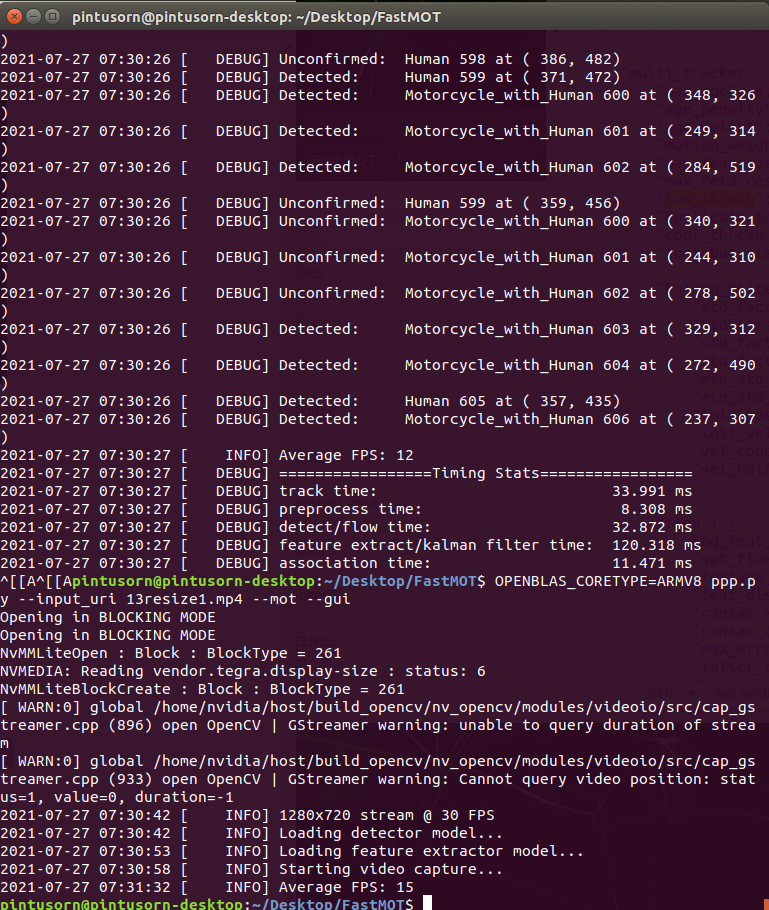 No detection without verbose tag · Issue #166 · GeekAlexis/FastMOT · GitHub