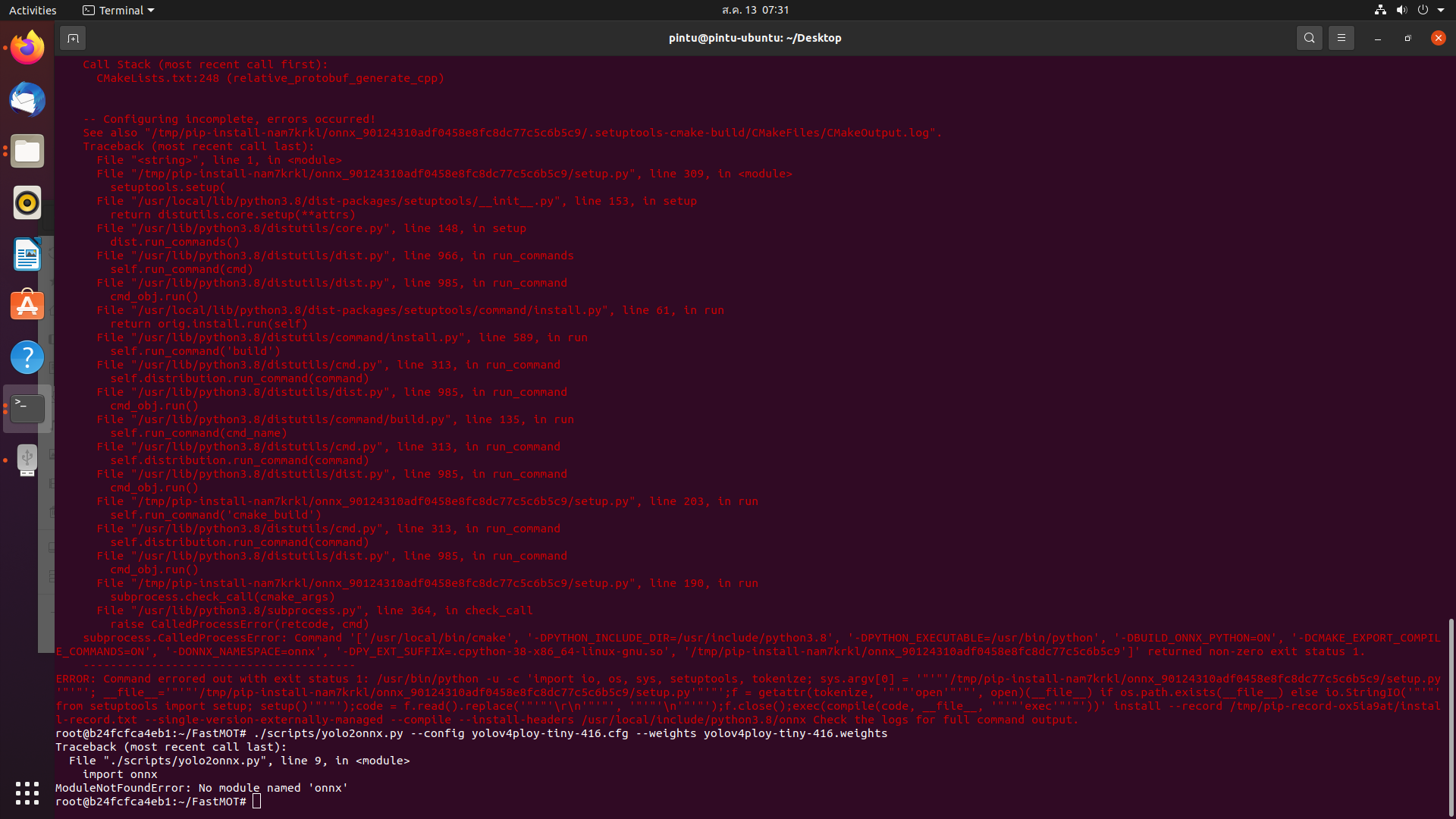 Display inside the docker image · Issue #178 · GeekAlexis/FastMOT · GitHub