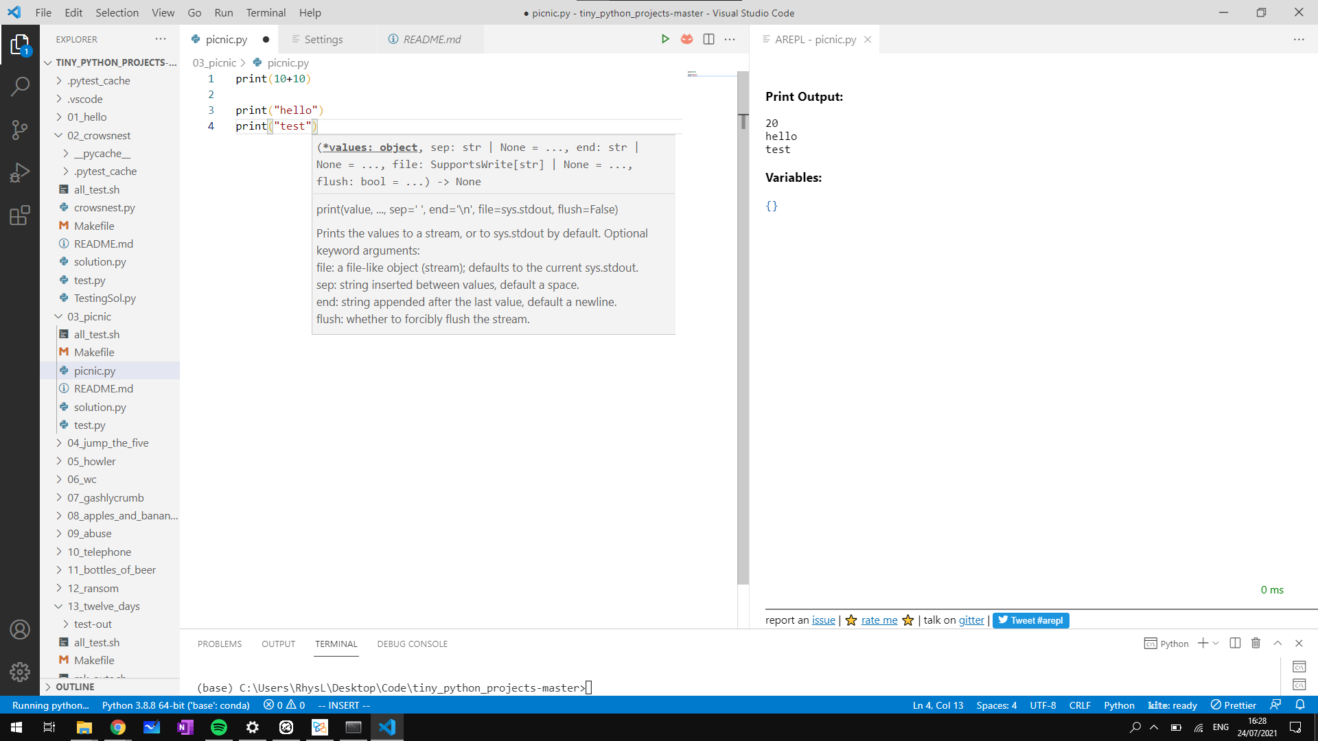 ARPEL not loading on Vscode · Issue #417 · Almenon/AREPL-vscode · GitHub