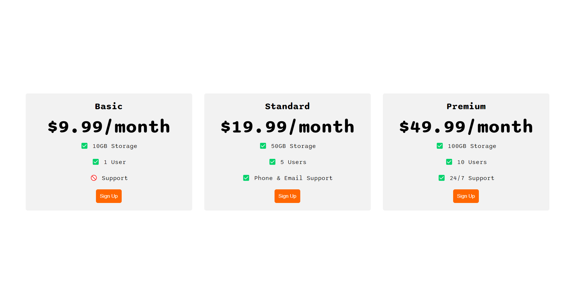 GitHub - SelFerns/PricingTable