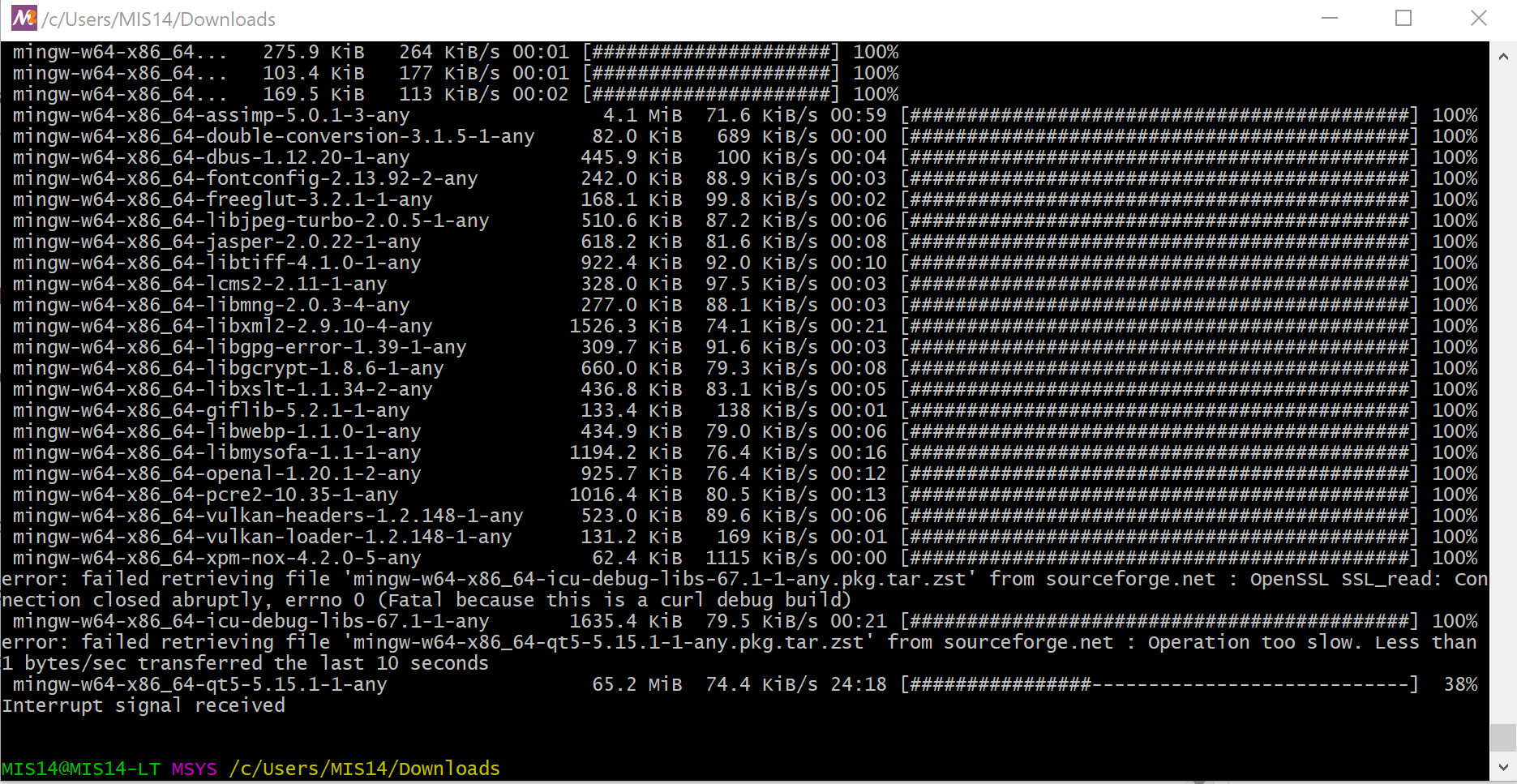 Curl is being built in debug mode. · Issue #2223 · msys2/MSYS2-packages · GitHub