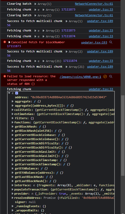 Remove console.log · Issue #117 · sparkpointio/spark-swap-interface · GitHub
