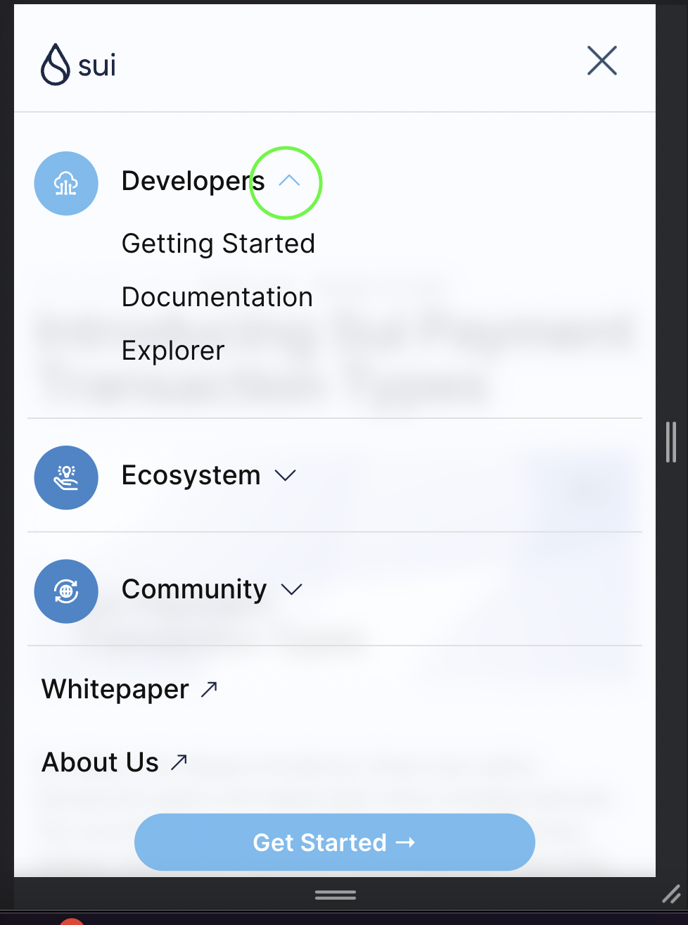 Uiux Up Arrow Cannot Be Collapsed · Issue 5804 · Mystenlabssui