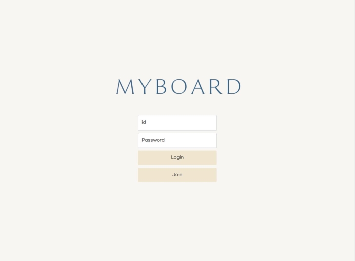 GitHub - sesame86/myBoard