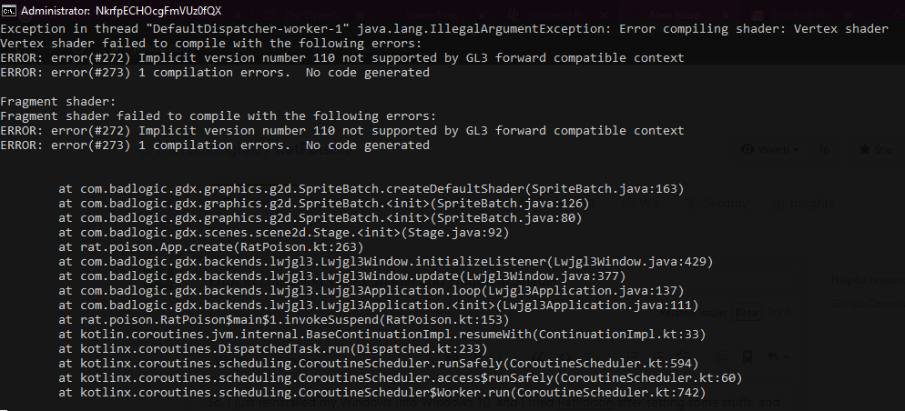 Error in compiling Vertex Shader and Fragment Shader · Issue #326 · RatPoison-dev/RatPoison · GitHub