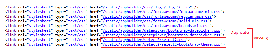 Stylesheets Duplicate Entry And Missing Files · Issue 26072 · Apachesuperset · Github