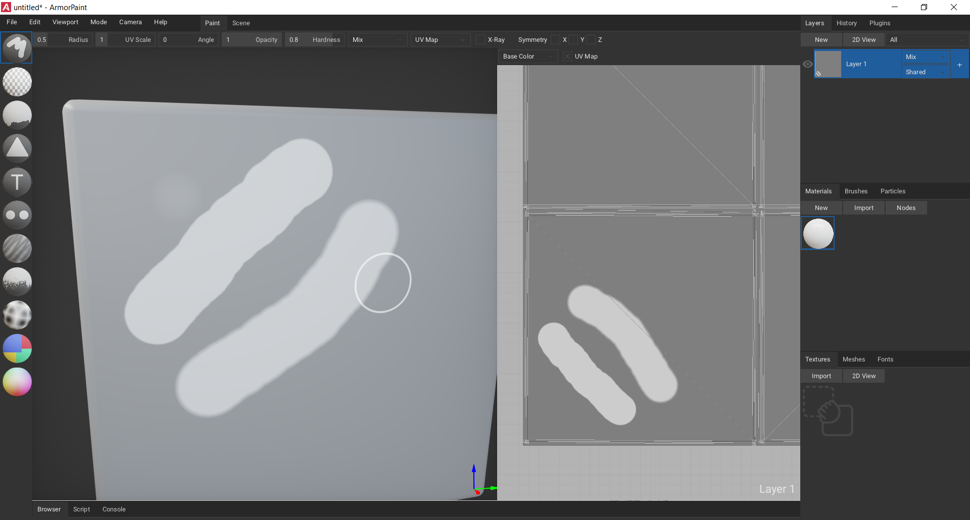 Different clarity of the brush stroke when drawing in the viewport and 2D View · Issue #358 ...