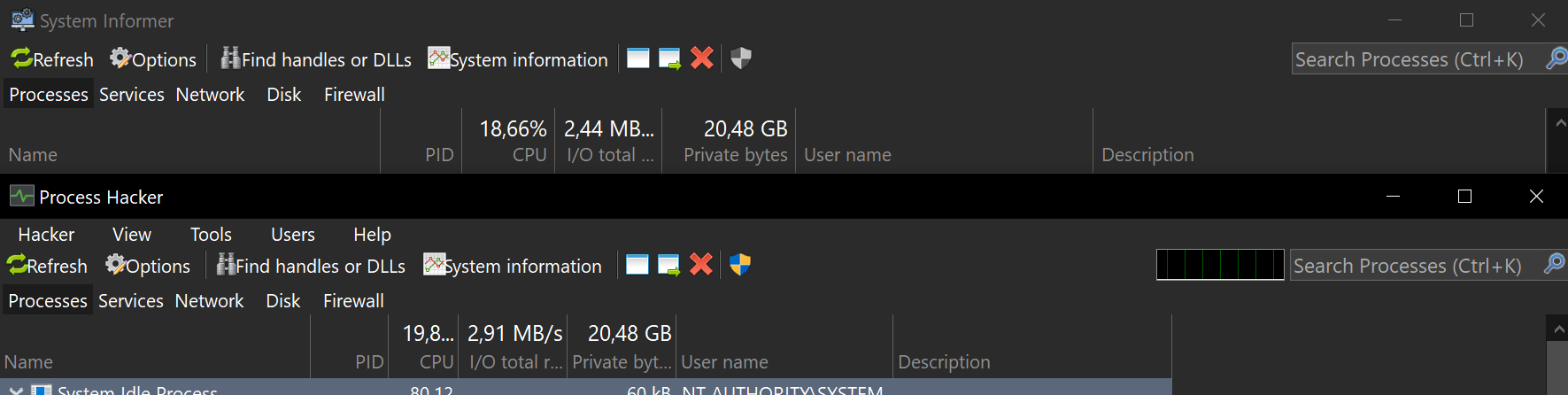Top Bar Missing Since Upgrade To System Informer · Issue 1548 · Winsiderss Systeminformer · Github