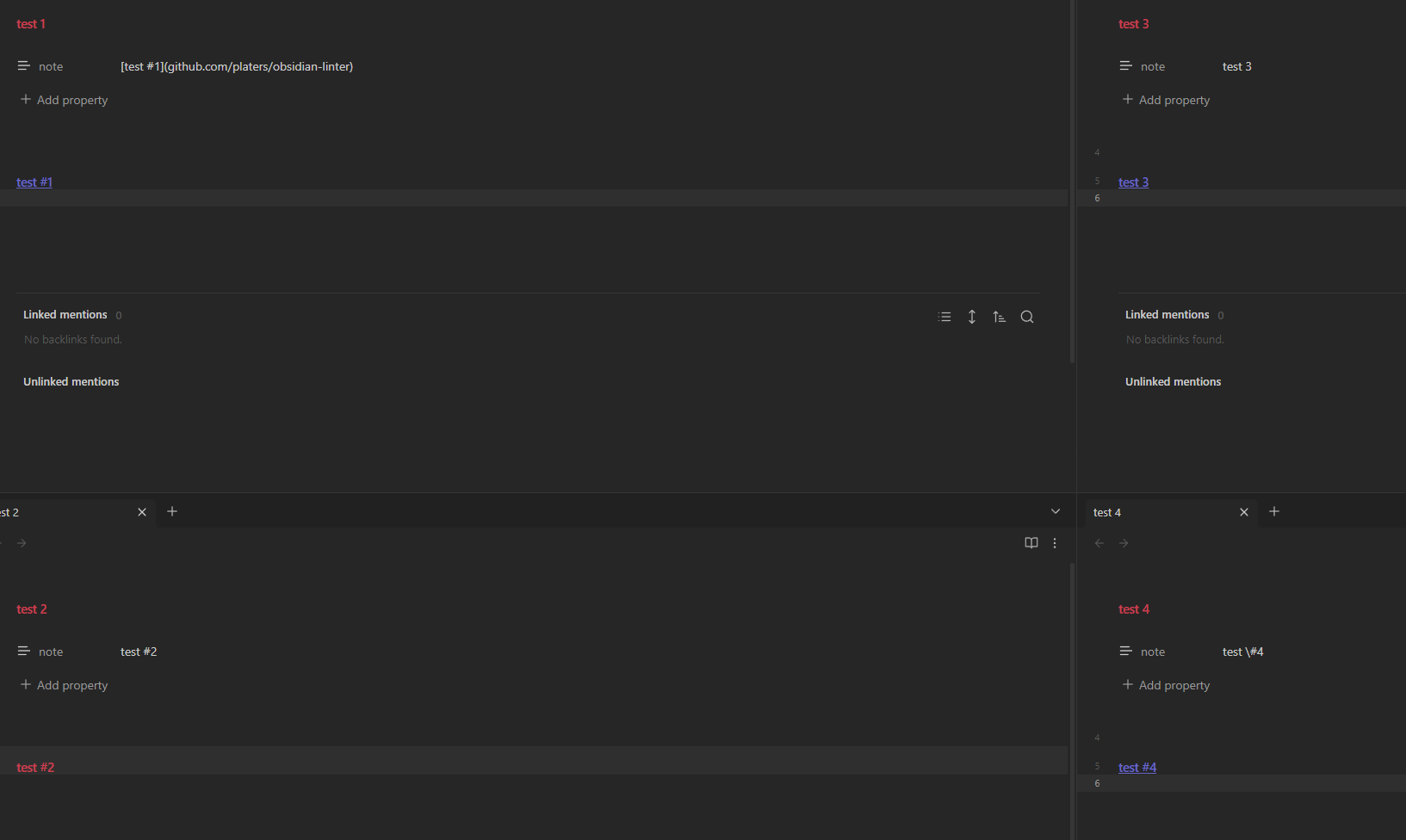 Bug Links With `` In Titles Get Treated Differently · Issue 941 · Platersobsidian Linter