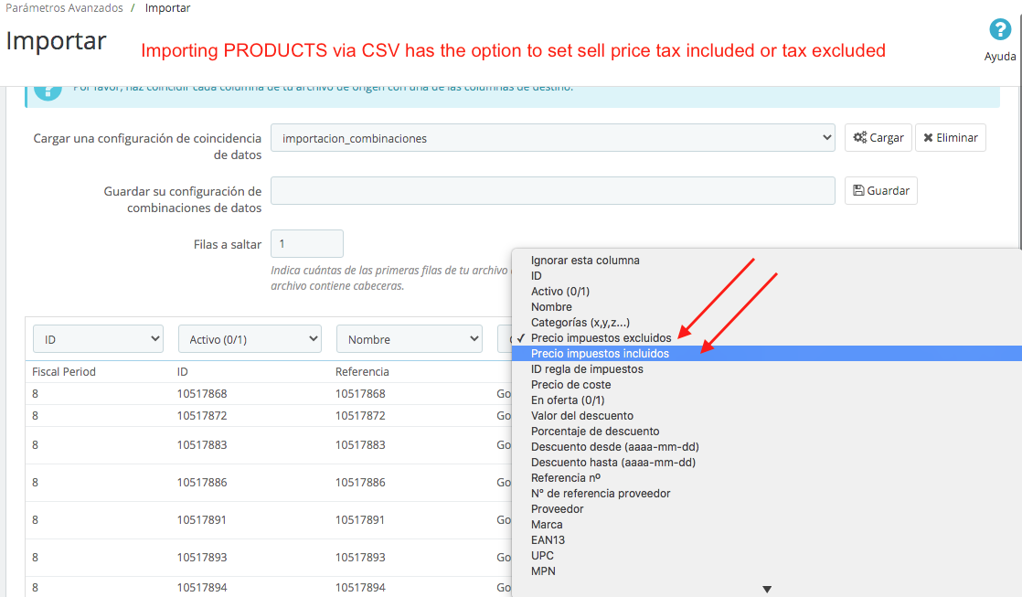 Importing combinations "impact on price": tax not included · Issue #25746 · PrestaShop ...
