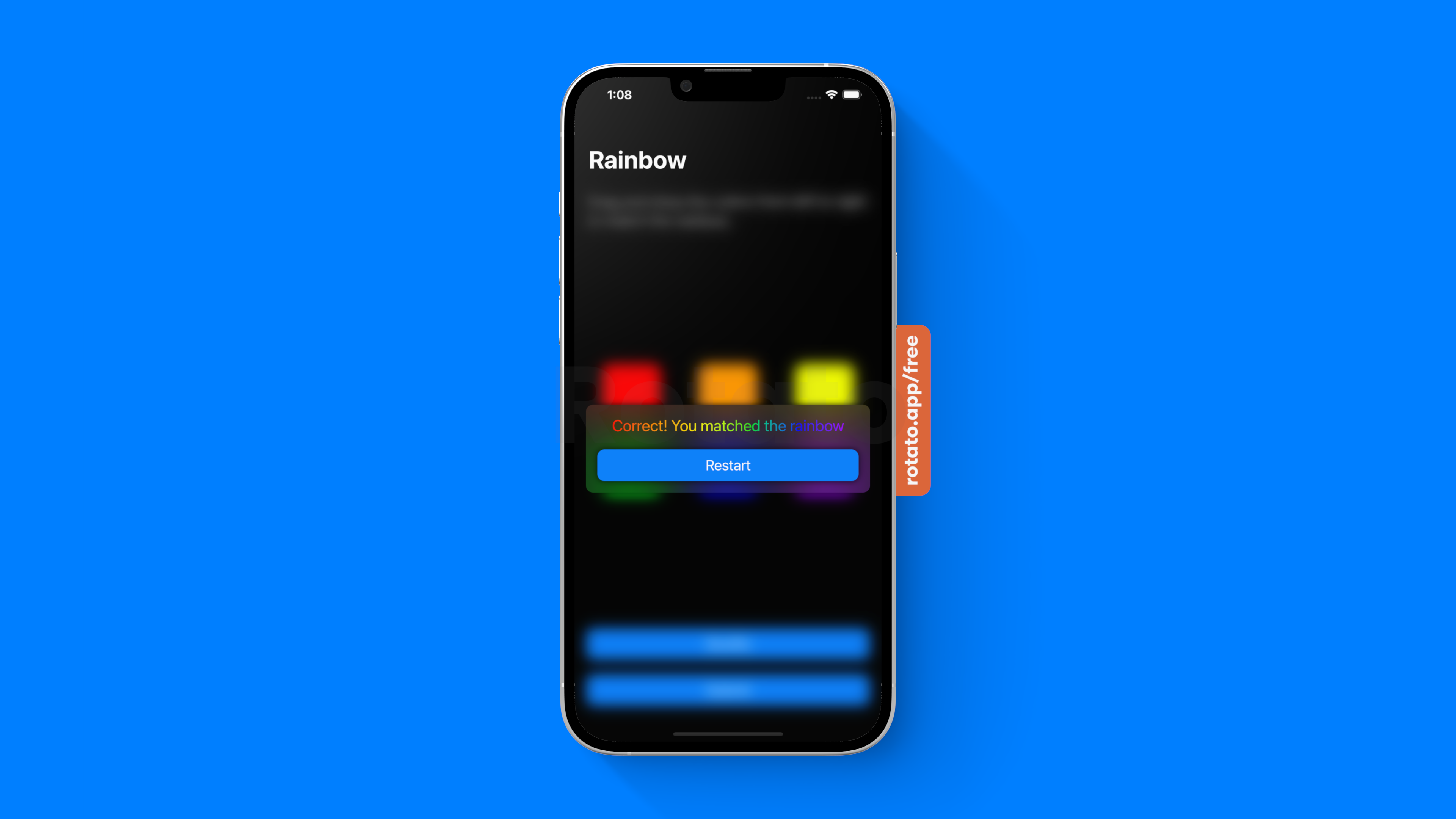 GitHub - Brandon-Rod/Rainbow: An app where users create the order of the rainbow by drag an ...