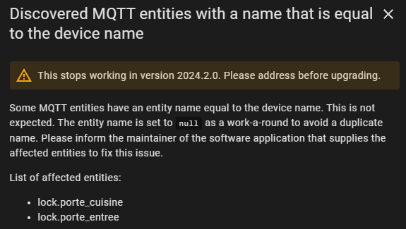 MQTT discovery naming issues warnings in Home Assistant 2023.8 · Issue #217 · technyon/nuki_hub ...