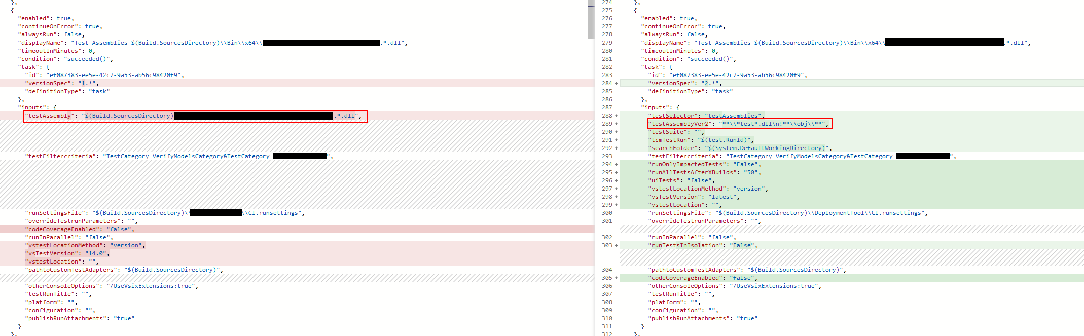 Updating From Vstest 1 To 2 Reverts Testassemblies Setting To Default · Issue 6277