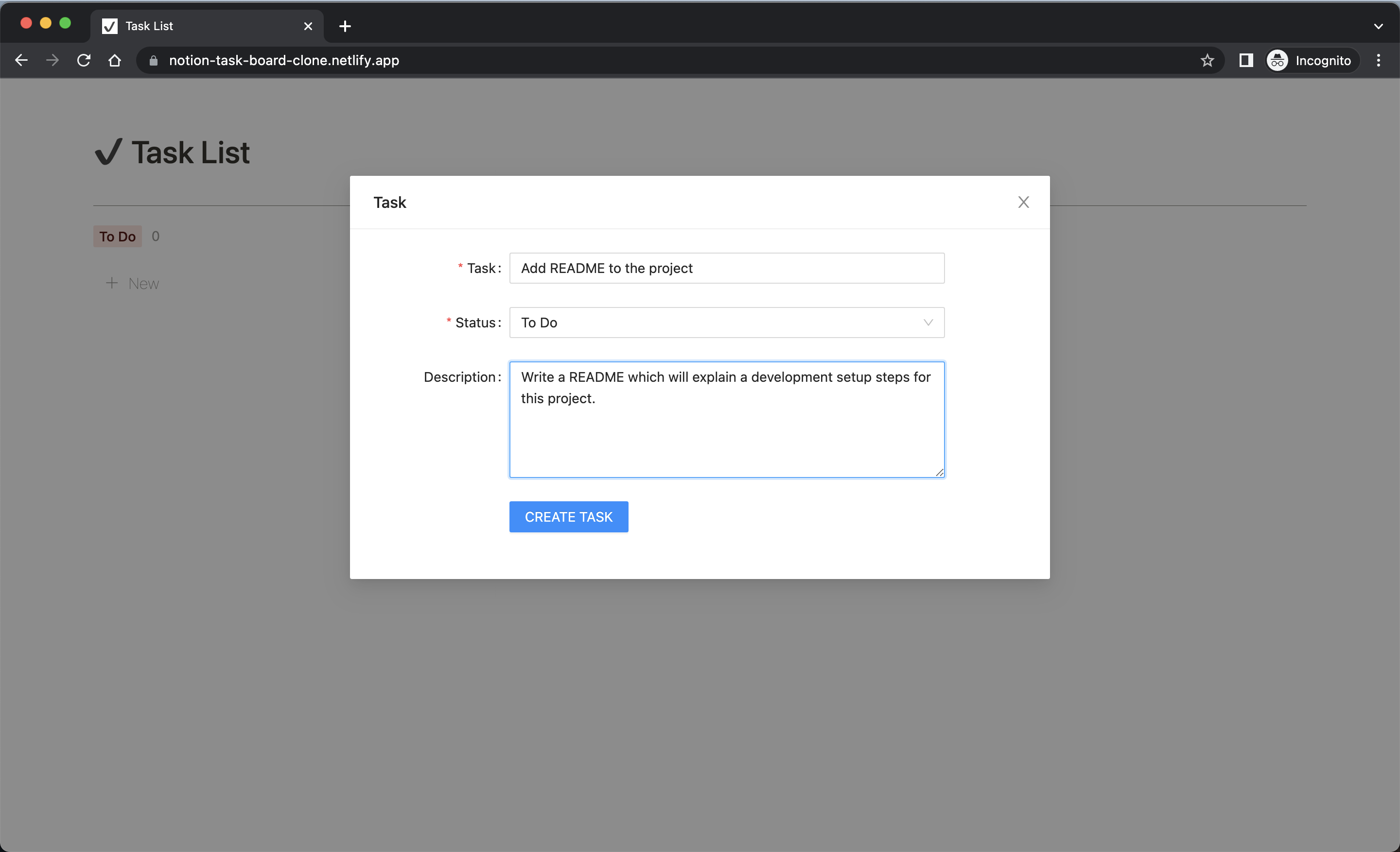 GitHub - girishsontakke/notion-task-board-clone: Notion task board clone having drag and drop ...