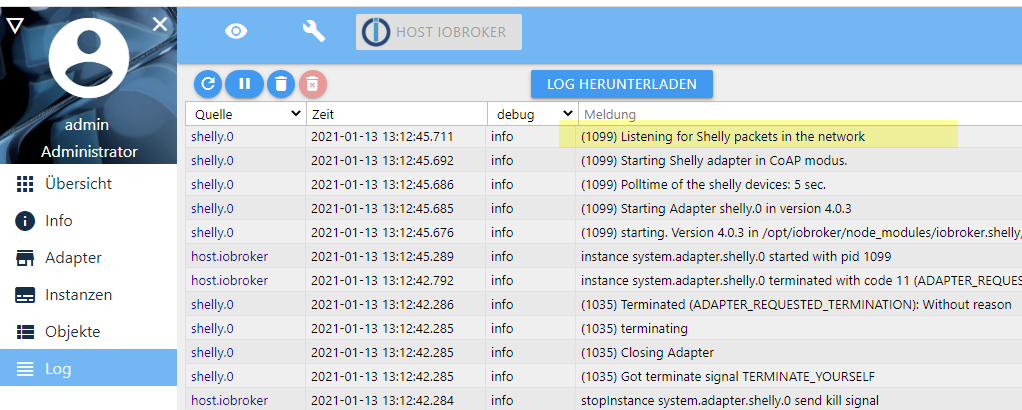 Frage zu Shelly Adapter mit COAP · Issue #157 · buanet/ioBroker.docker · GitHub