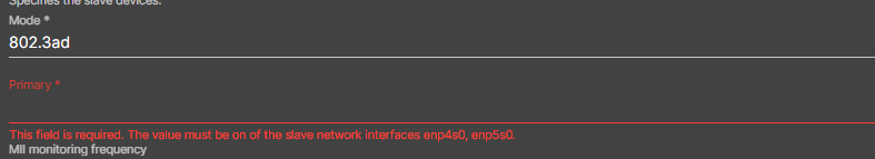 [bug] Webui Bond With Lacp 802 3ad Forces Unused Configuration Setting · Issue 1371