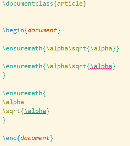 incorrect math highlighting with linebreaks in `%formula` args · Issue ...