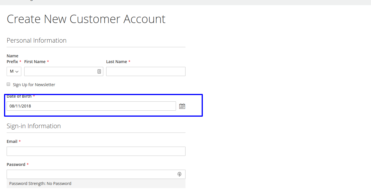 Customer DOB format should be changed from admin · Issue #17862 ...