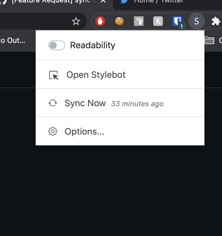 [Feature Request] sync styles across Chrome instances · Issue #230 · ankit/stylebot · GitHub