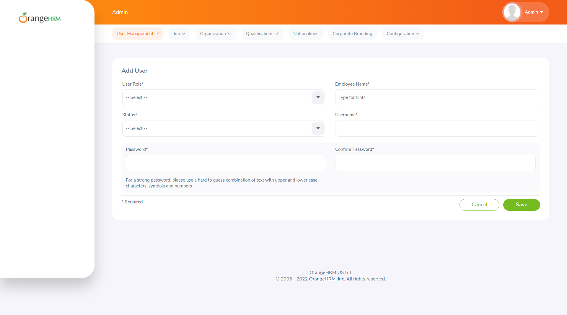 Search bar in side bar disappear when type in special character · Issue #1583 · orangehrm ...