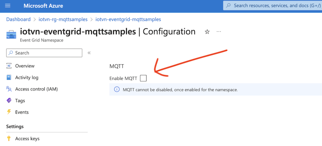 Setup: Configuring EventGrid namespace properties fails · Issue #59 · Azure-Samples ...