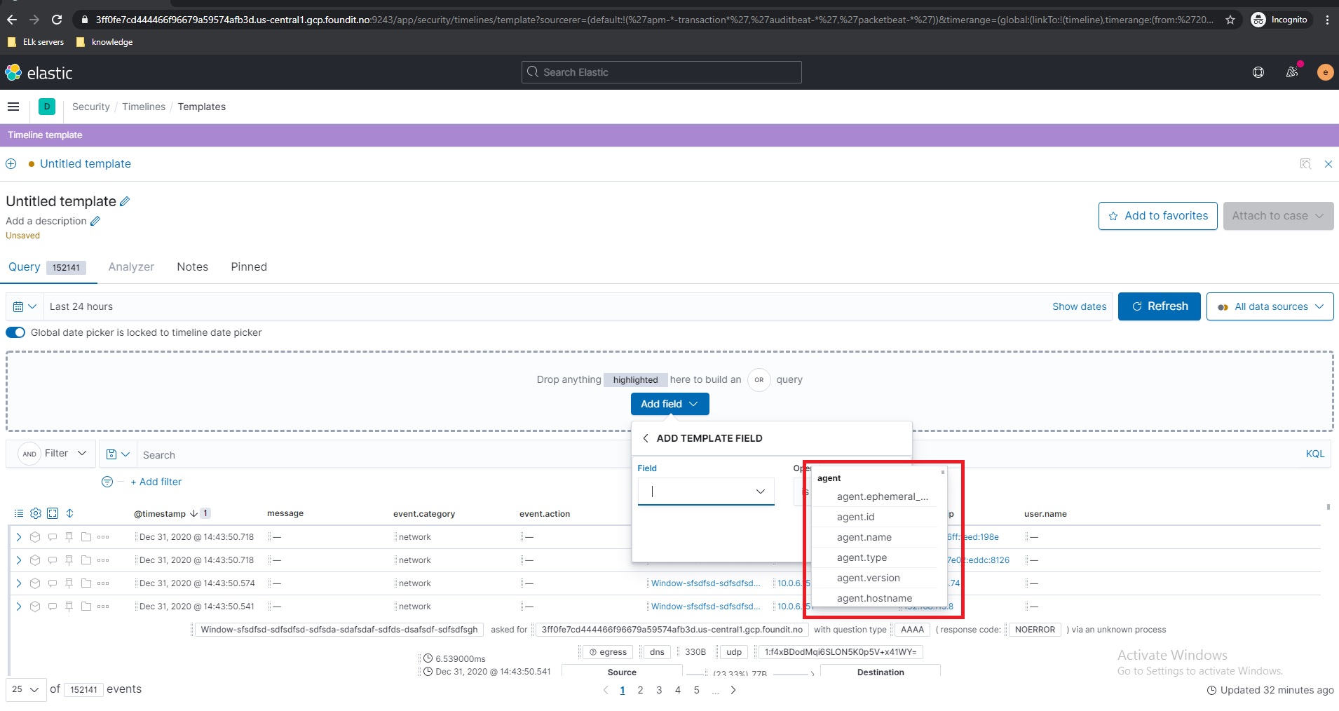[Security Solution] In proper Field drop down is displaying for few seconds when click on "Add ...