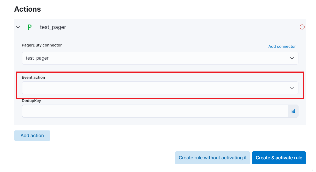 [Security Solution] Default value of "Severity" and "Event action" fields is not displaying for ...