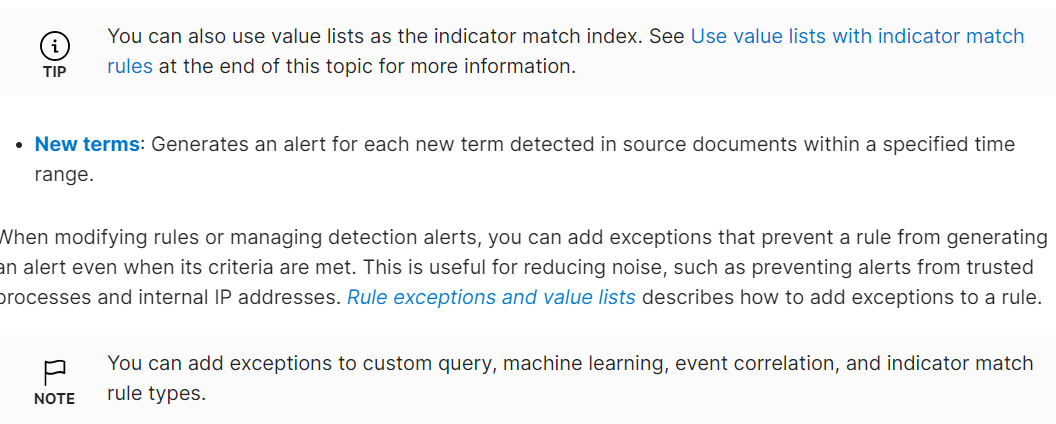 [BUG] Hyperlinking of new Term Detail is not done under `create detection Rule` · Issue #2342 ...