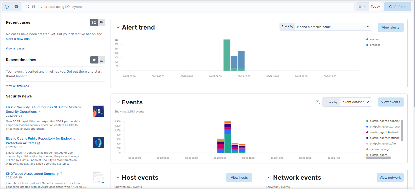 [BUG] External alerts is displaying in screenshots under overview dashboard and live feed ...