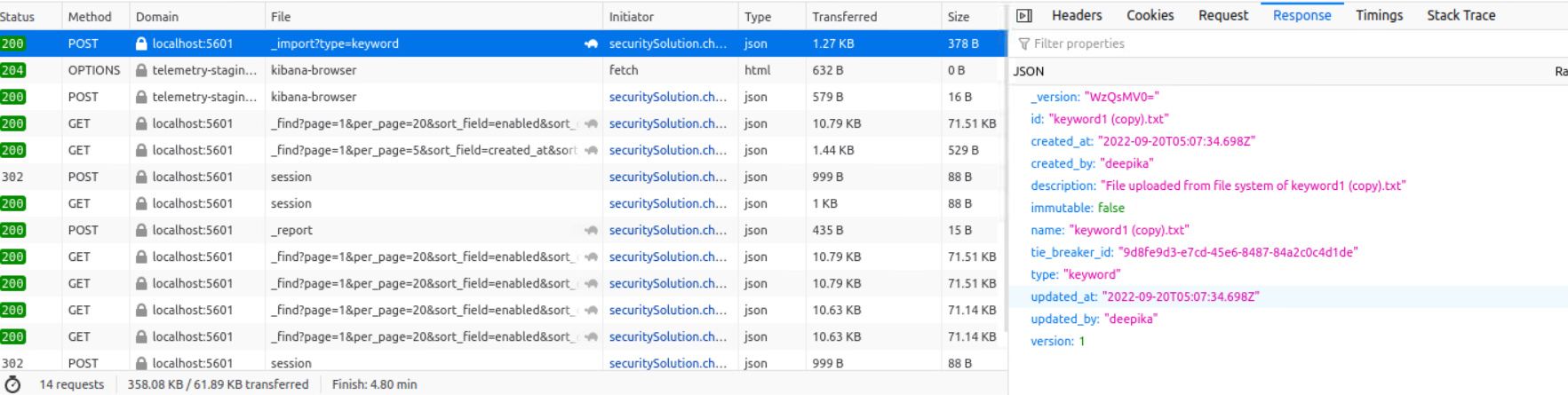 [Security Solution] Rule is not displayed any warning message when small value list becomes ...