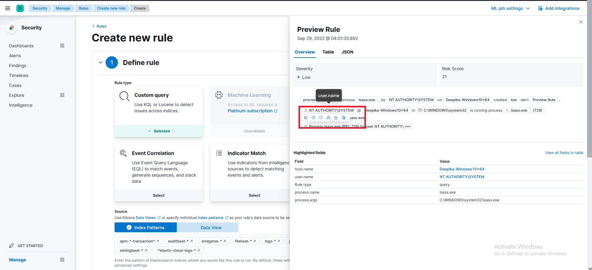[Security Solution] Hover actions are displaying under rule preview for event renderer · Issue ...