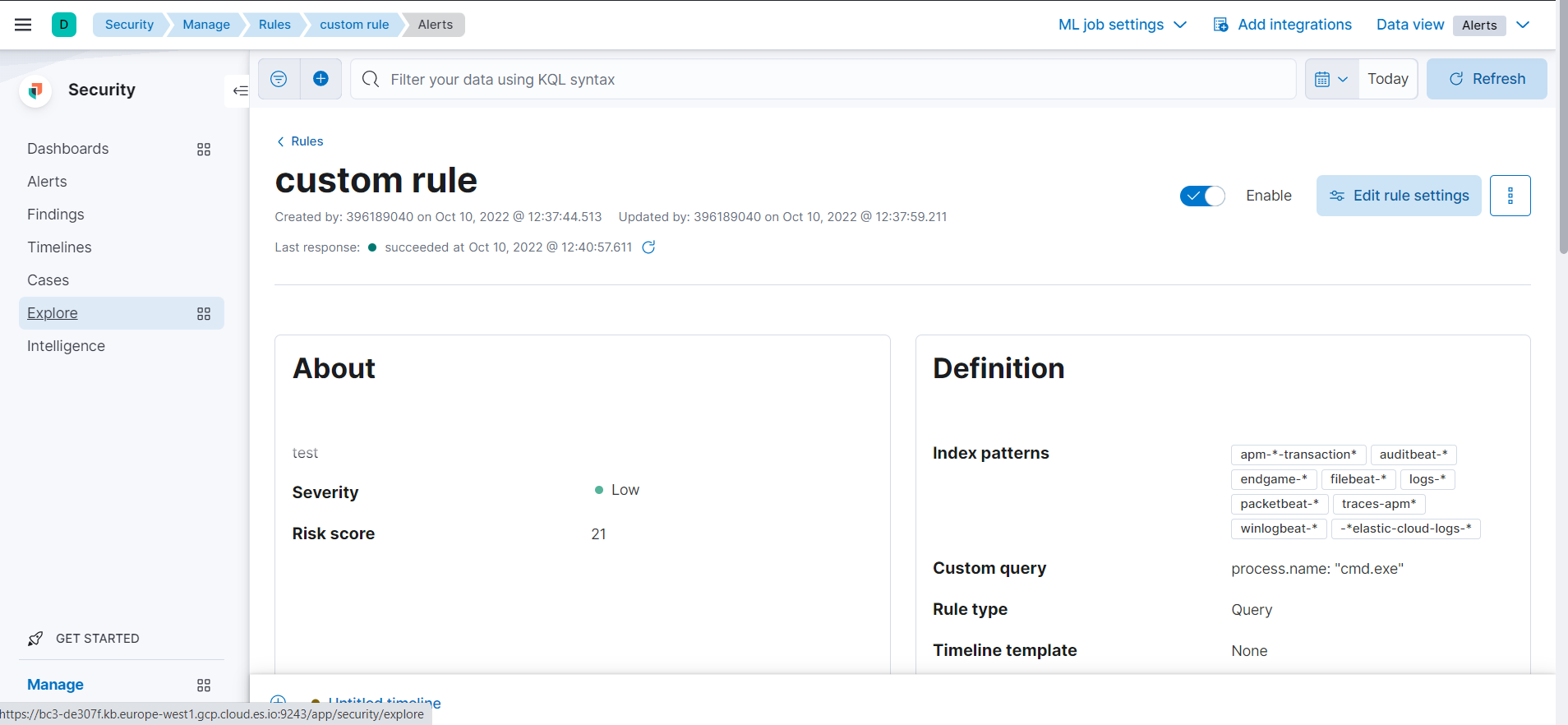 [Security Solution] Rule is not displayed any warning message when small value list becomes ...