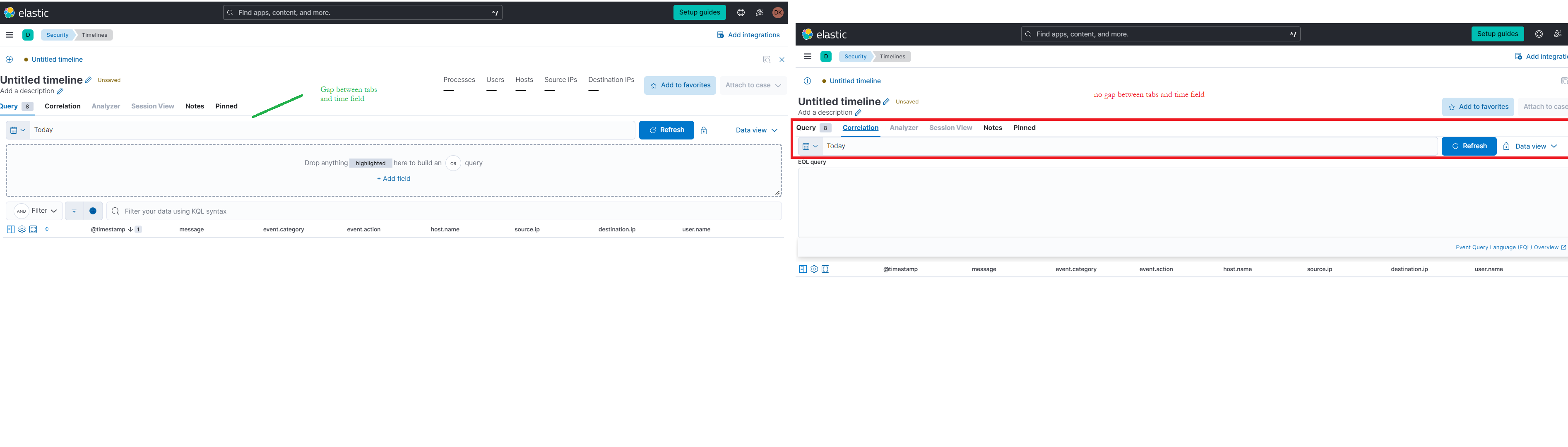 [Security Solution] Alignment issue between Correlation and timestamp · Issue #149017 · elastic ...
