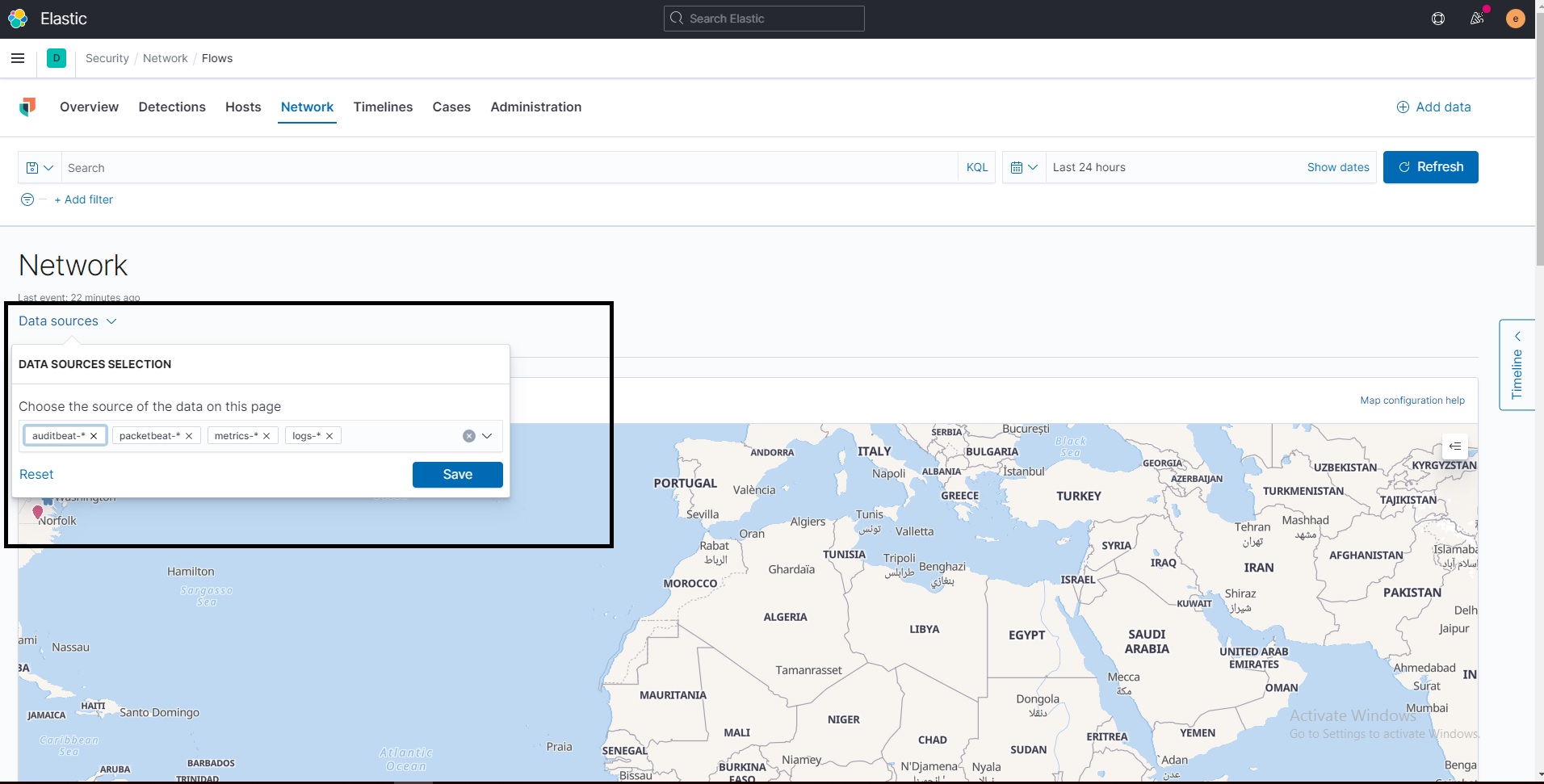 [Security Solution] Data sources tooltip is displayed over the Security Solution header · Issue ...