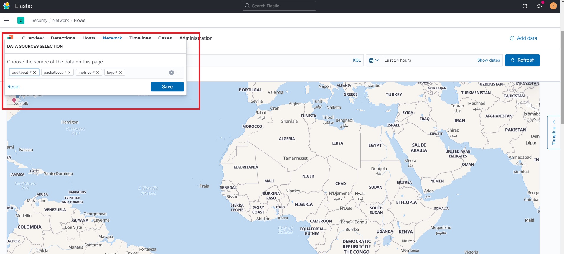 [Security Solution] Data sources tooltip is displayed over the Security Solution header · Issue ...