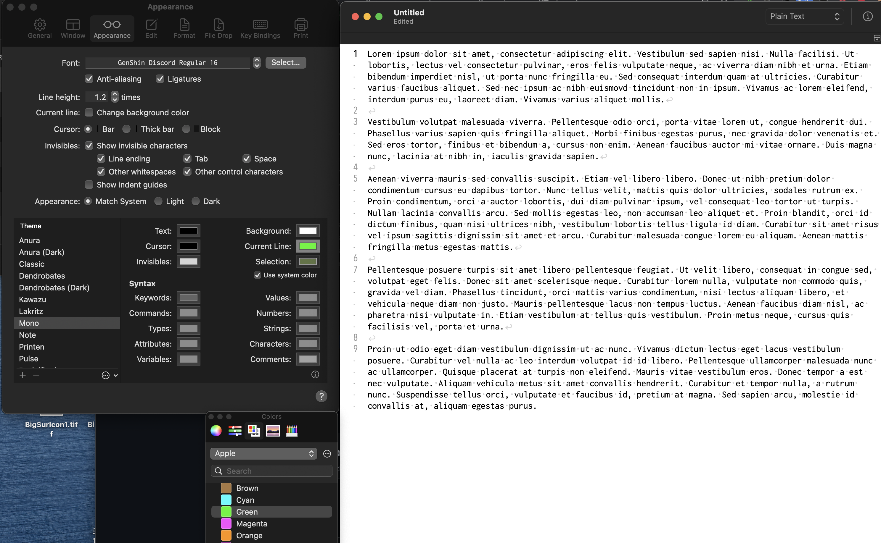 "Current Line" in theme setting does not work · Issue #1306 · coteditor/CotEditor · GitHub