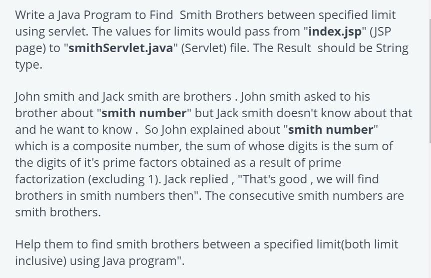 Smith Brothers In Java · Issue 2237 · Thealgorithmsjava · Github 