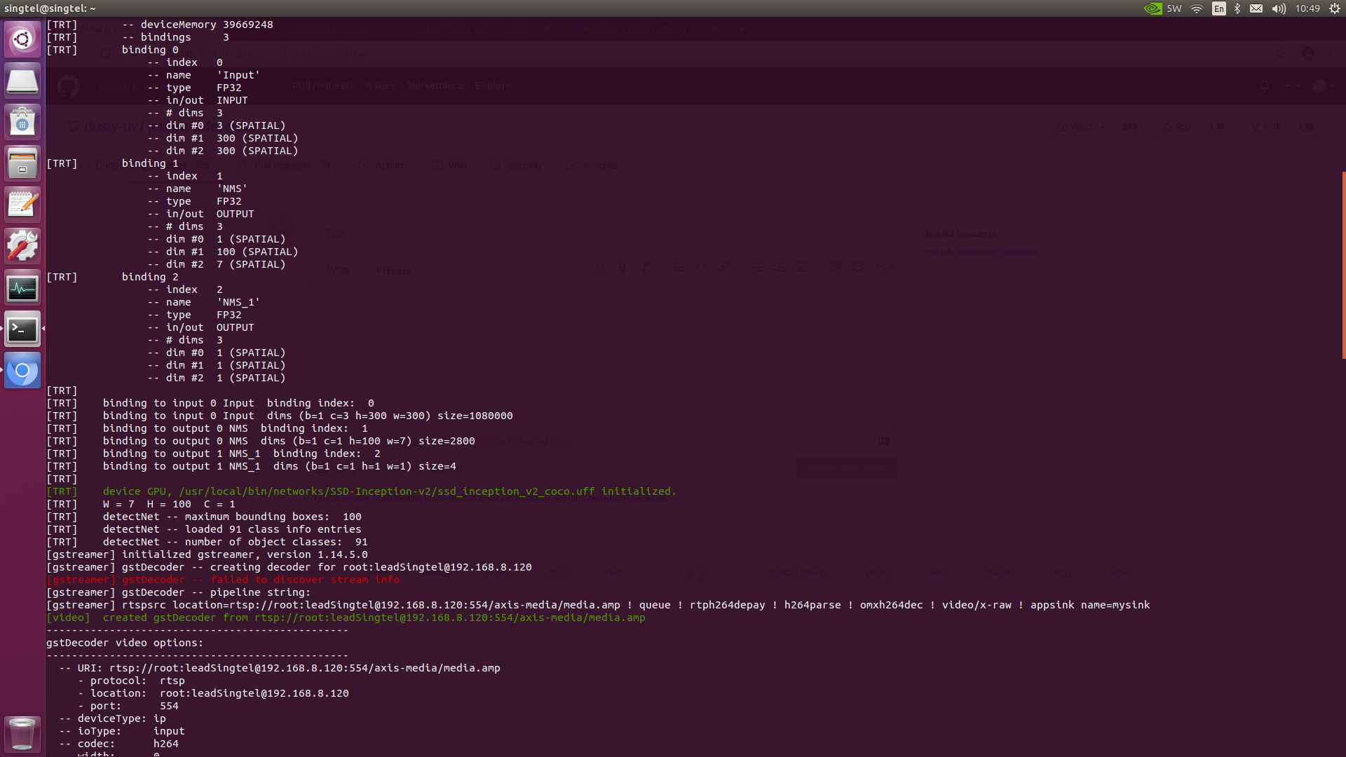 Error while running my-detection.py [OpenGL] failed to create X11 Window. | jetson.utils -- no ...