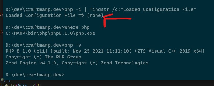 [3.x]: Can't connect to database when using CLI via MAMP in Windows 11 · Issue #12551 · craftcms ...
