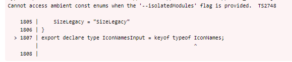 Cannot access ambient const enums when the '--isolatedModules' flag is provided · Issue #12328 ...