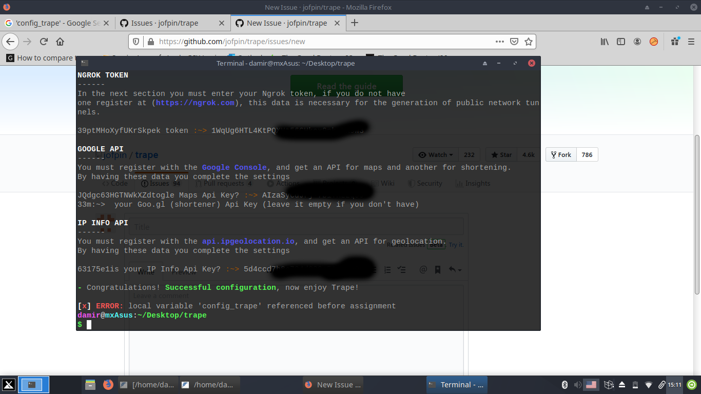 Erro local variable 'config_trape' · Issue #206 · jofpin/trape · GitHub