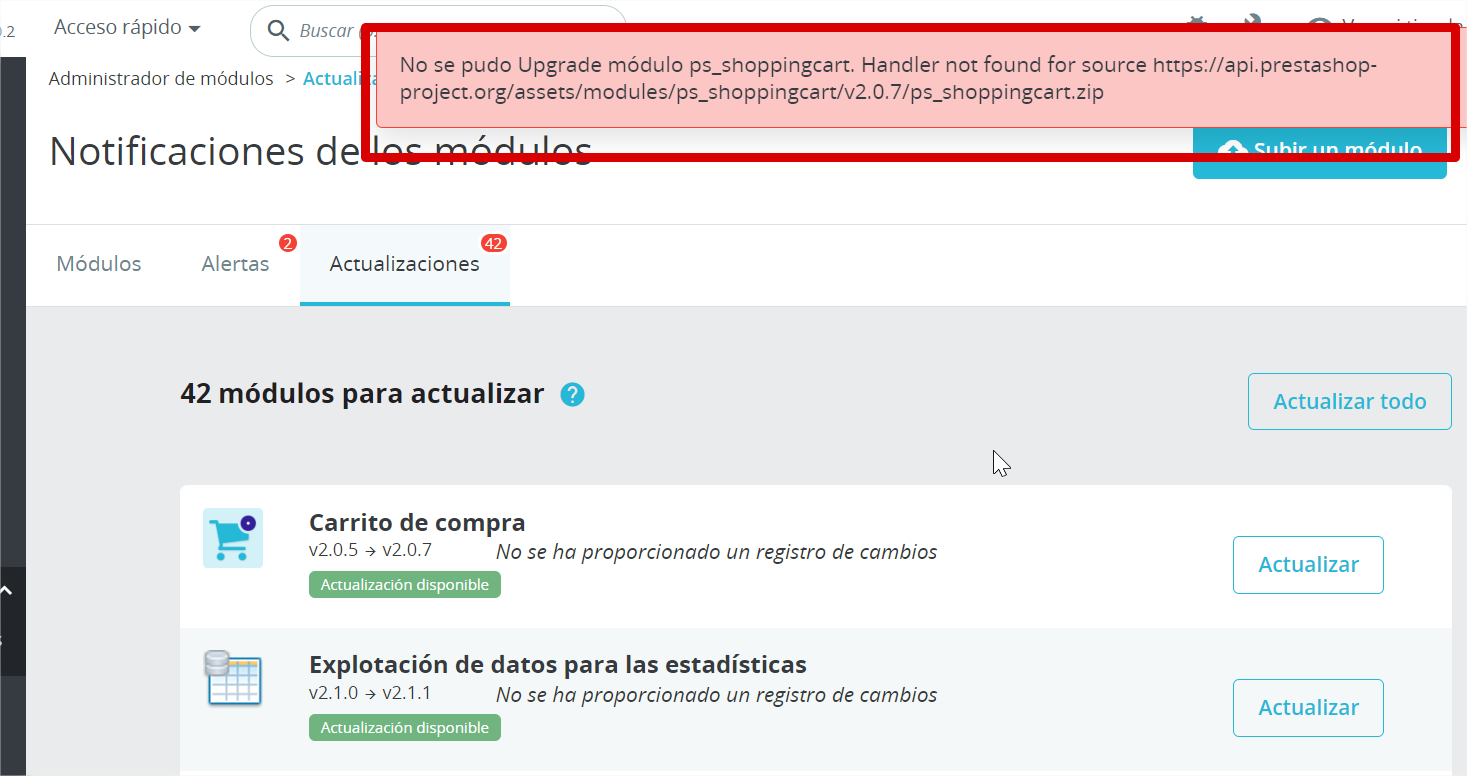 Distribution API does not provide 8.0.1 modules list · Issue #30866 · PrestaShop/PrestaShop · GitHub