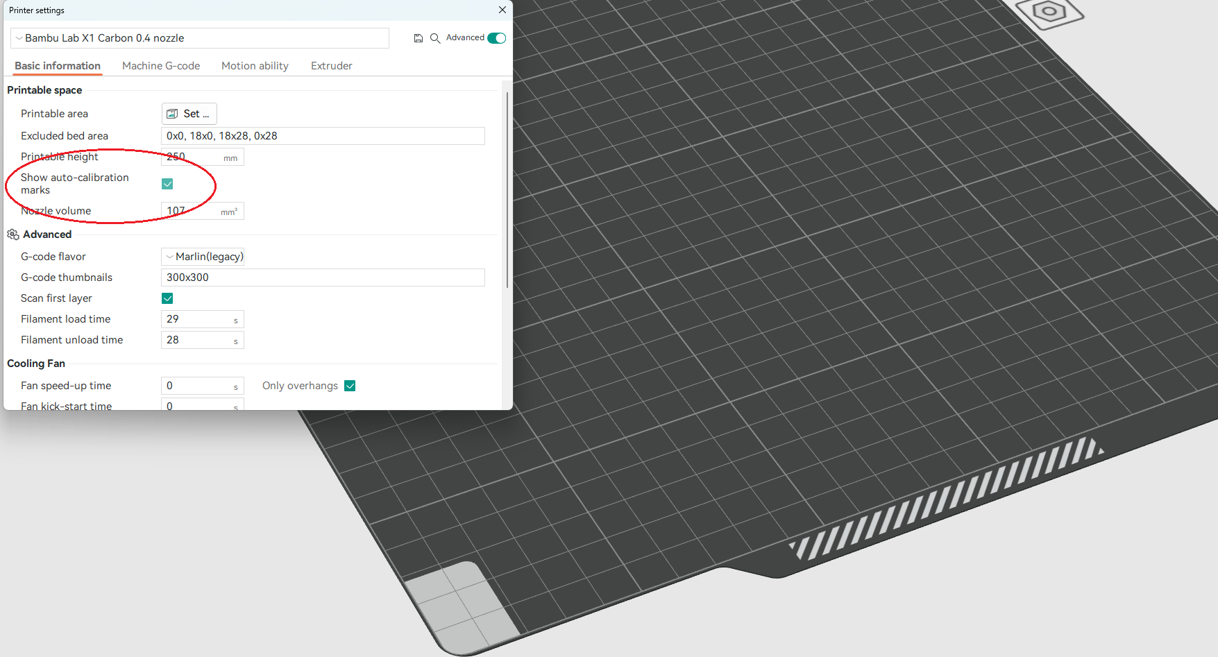 Checkbox for "Show auto-calibration marks" does the opposite · Issue ...