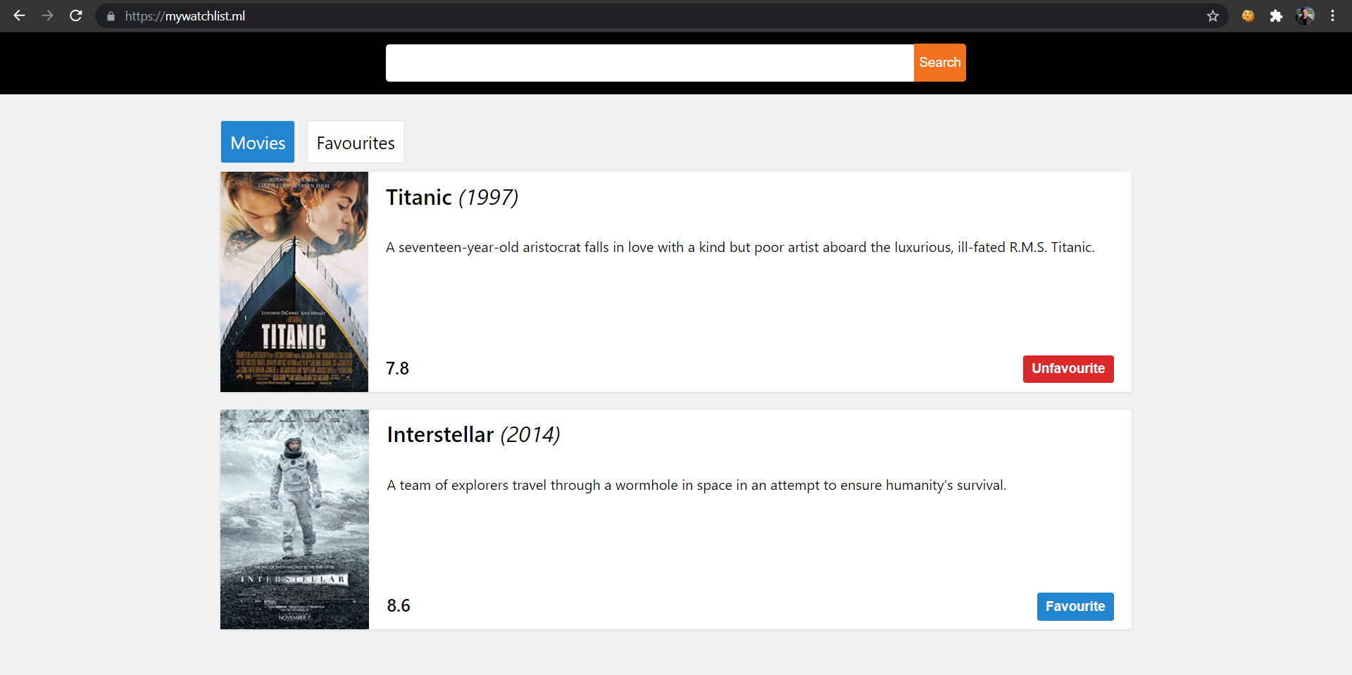 GitHub - divyanshu-srivastava1/mywatchlist: React App to search for ...